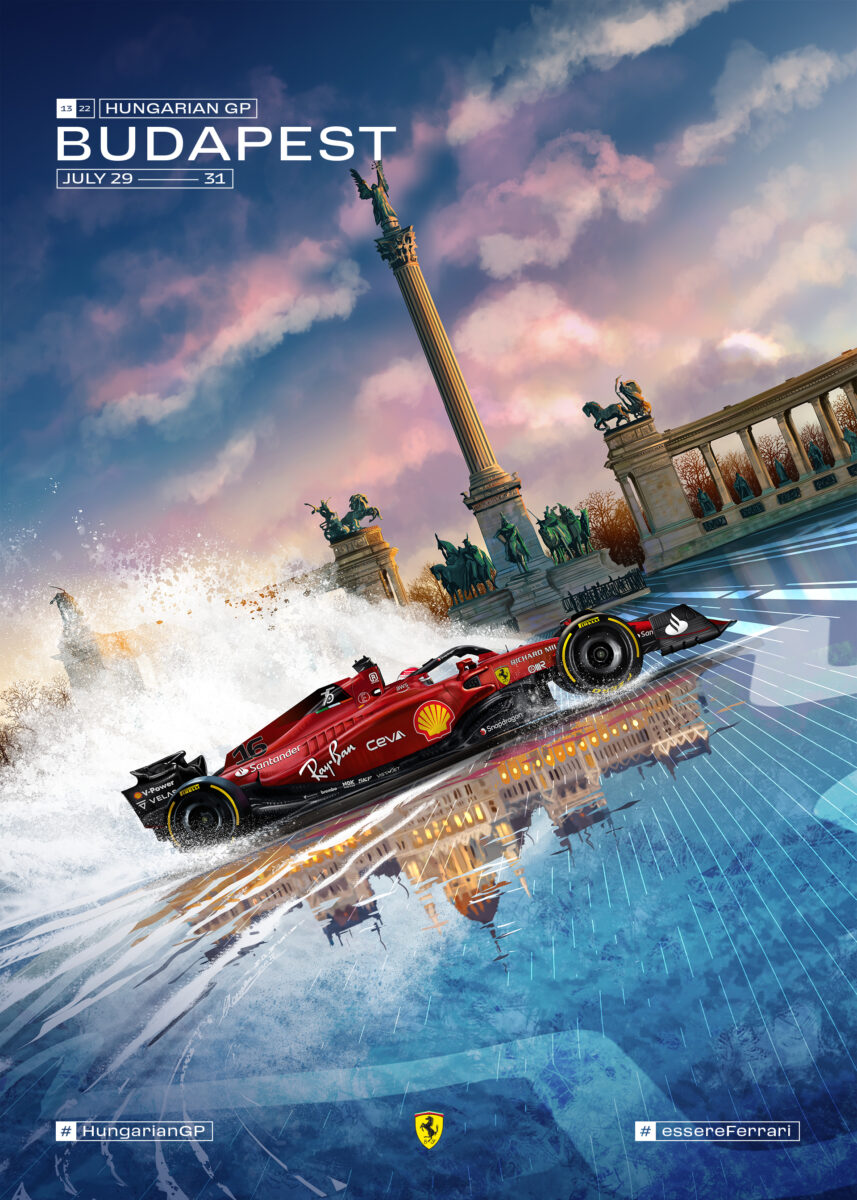 Formula 1 | Ferrari, la locandina per il GP d’Ungheria