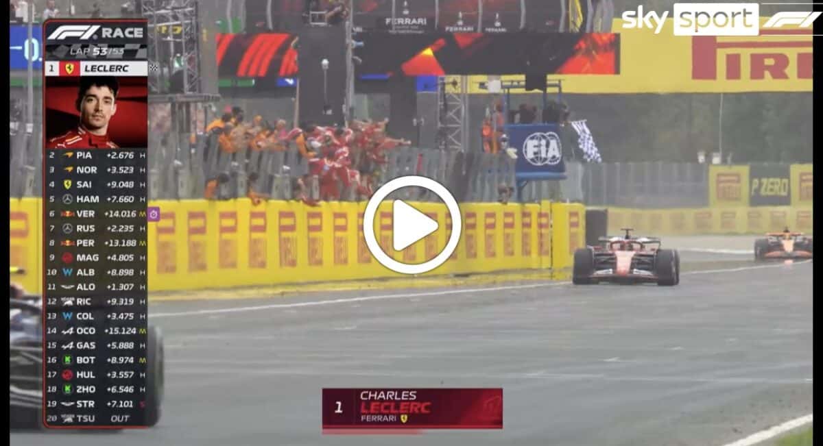 F1 | Leclerc makes the Ferrari crowd explode in Monza: the arrival ...